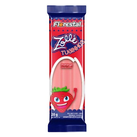 Buy Florestal Zolle Tubinhos Strawberry Chewable Candy 20g Online ...