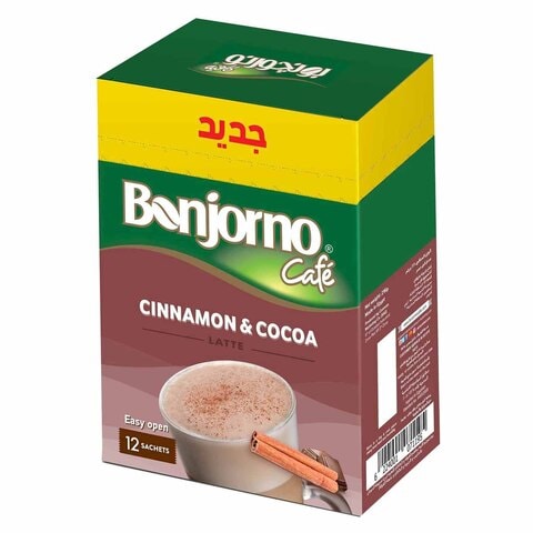 Bonjorno Cafe Cinnamon And Cocoa Latte - 18 grams - 12 Sachets price in ...