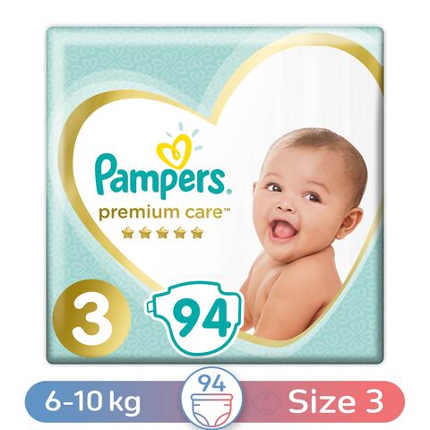 Pampers Premium Care Diapers 3 Midi, 6-10 Kg - 94 Diapers price in ...