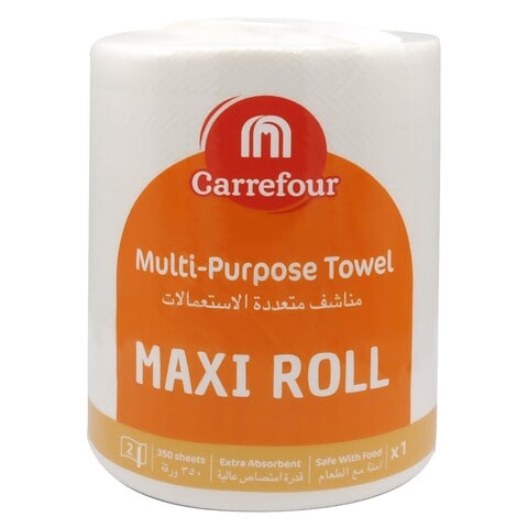 Carrefour Maxi Roll Multi-Purpose Towel 350 Sheets price in UAE ...