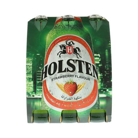Holsten Strawberry Flavoured Non-Alcoholic Malt Beverage 330ml Pack of ...