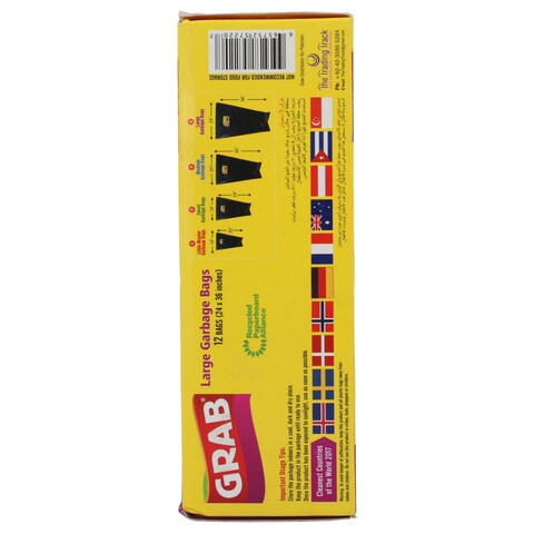 Grab Garbage Bags 12 Bags