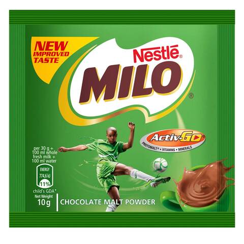 Buy Nestle Milo Active-Go Chocolate Milk Powder 10g Online - Carrefour ...
