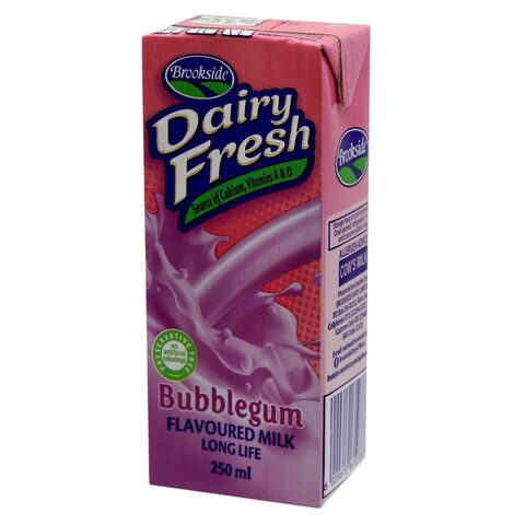 Buy Brookside Dairy Fresh Bubble Gum Flavoured Milk 250ml - Long Life ...