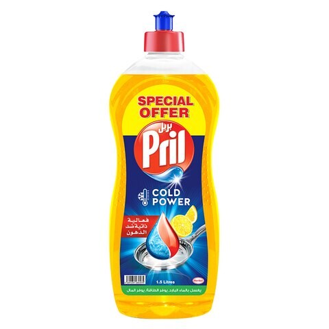 Pril Cold Power Hand Dishwashing Liquid Lemon 1.5L price in UAE ...