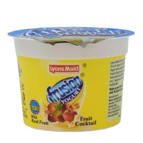 Buy Lyons Maid Fusion Fruit Cocktail Yogurt 100ml Online - Carrefour Kenya