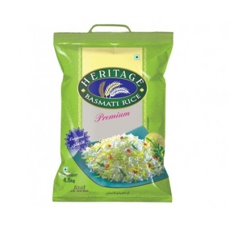 Heritage Premium Basmati Rice 4.5kg price in Kuwait | Carrefour Kuwait ...