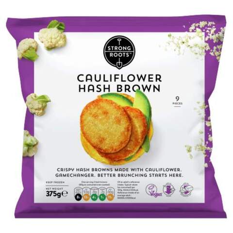 Strong Roots Cauliflower Hash Browns 375g price in UAE | Carrefour UAE ...