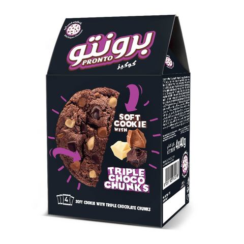 Pronto Triple Choco Cookies 40g X4 price in Saudi Arabia | Carrefour ...
