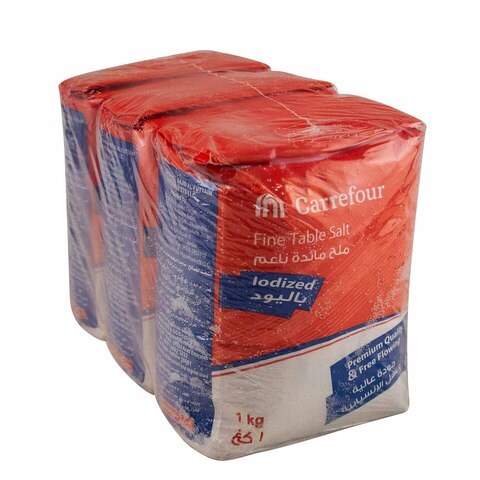 Carrefour Ioadized Salt 1kg x Pack of 3 price in UAE | Carrefour UAE ...