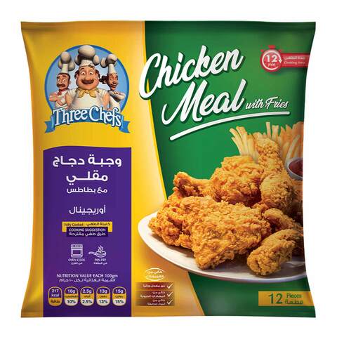 Three Chefs Fried Chicken - 12 Pieces + Fries price in Egypt ...
