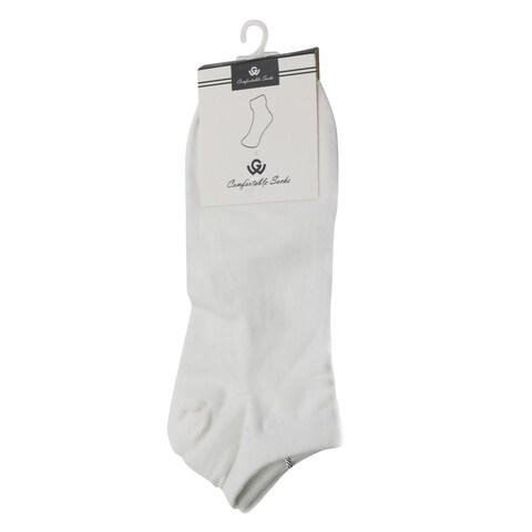 Buy GW Ankle Length Socks For Men Pair Of 1 White Online - Carrefour Kenya