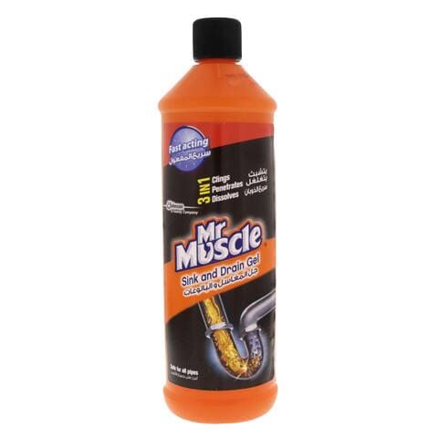 Mr Muscle Drano Sink Drain Clog Remover Gel 1 lt price in Kuwait ...