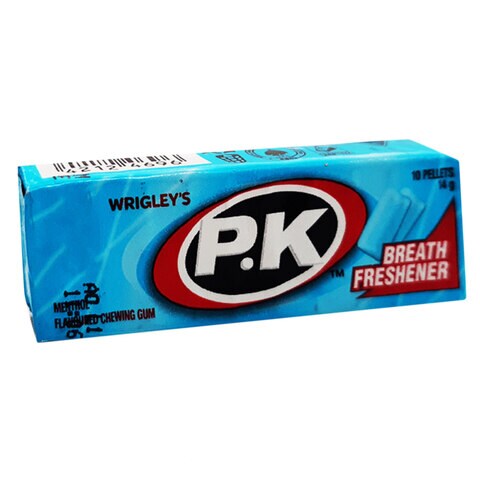 Buy Wrigley's P.K Breath Freshener Menthol Chewing Gum 10Pieces 14g ...