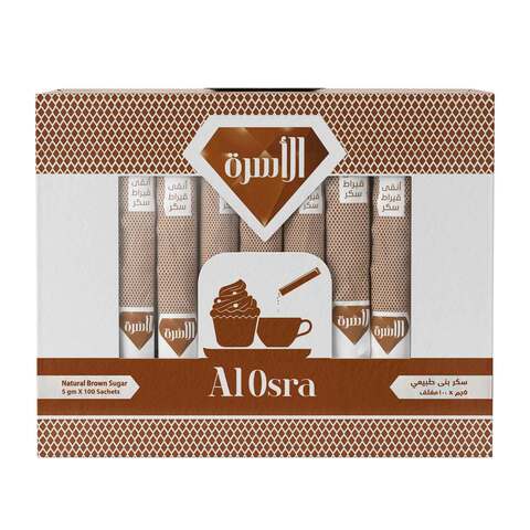Al osra natural brown sugar 5 g x 100 sachets price in Saudi Arabia ...
