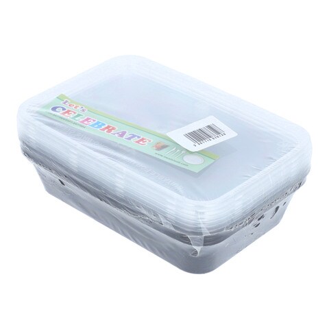 Buy Plastic Food Storage Containers 5 pcs Online | Carrefour Pakistan