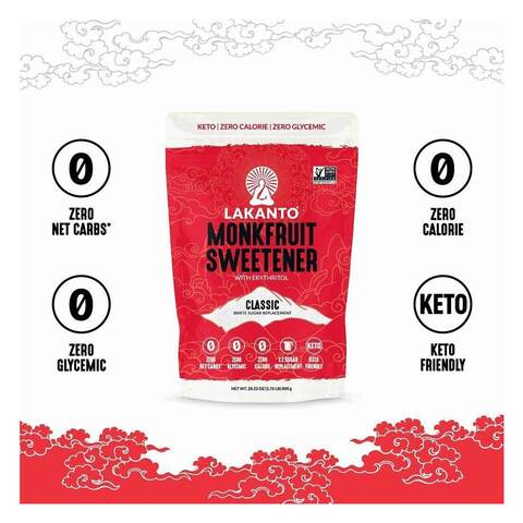 Buy Lakanto Classic Monkfruit Sweetener With Erythritol 800g Online ...