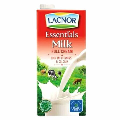 Lacnor Essentials UHT Full Fat Milk 1l price in UAE | Carrefour UAE ...