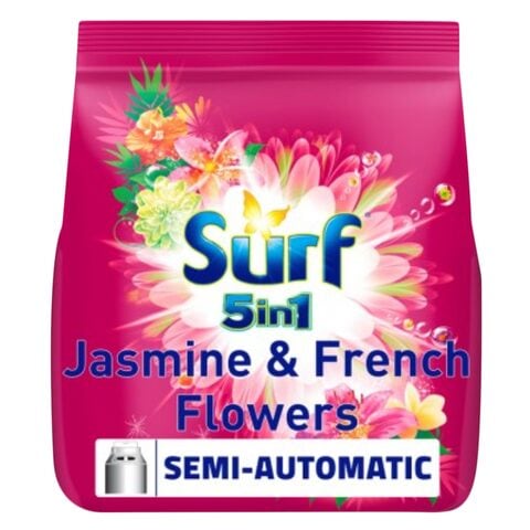 SURF 5 IN 1 SEMI-AUTOMATIC DETERGENT POWDER WITH JASMINE FRENCH FLOWERS ...
