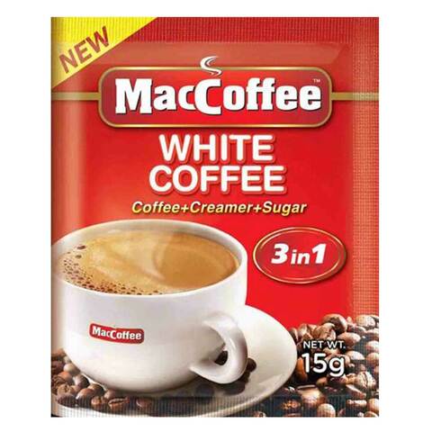 Buy Maccoffee 3 In 1 Plus White Coffee Mix 15g Online - Carrefour Kenya