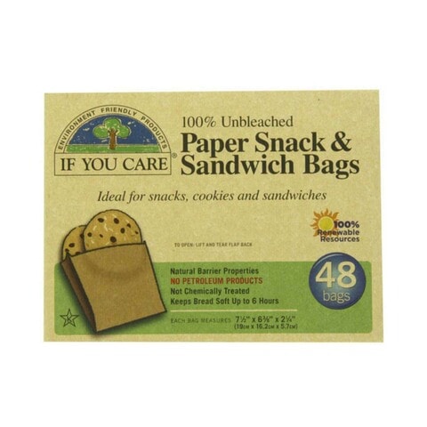 If You Care Paper Snack And Sandwich Bags 48 Count price in UAE ...