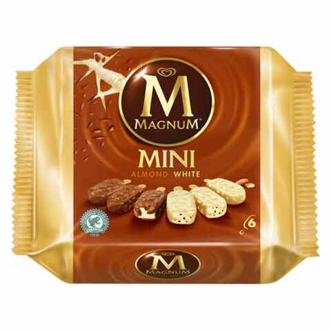 Magnum Mini White Almond Ice Cream 345mlx4 price in UAE | Carrefour UAE ...