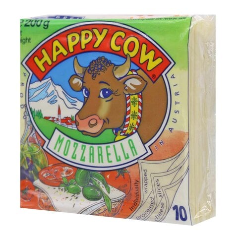 Buy Happy Cow 10 Slices Mozzarella 200G Online - Carrefour Kenya