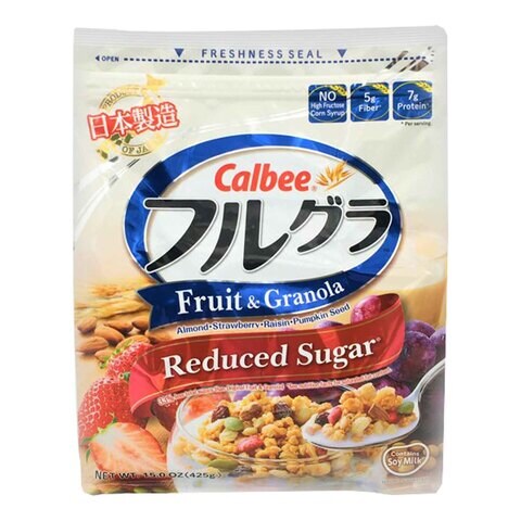 Calbee Reduced Sugar Fruits And Granola 425g price in UAE | Carrefour ...