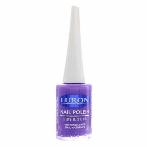 Buy Luron Tips And Toes Nail Polish No. 107 Purple 14ml Online ...