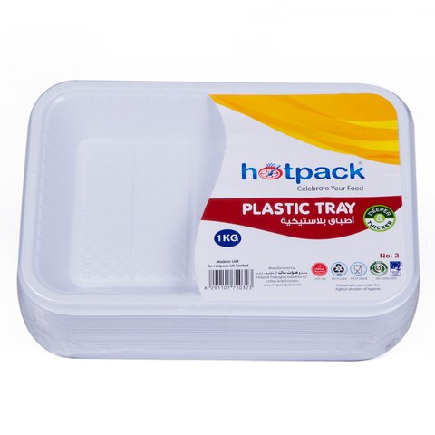 Hotpack - Plastic Rect Tray - No 3 –1 Kg price in UAE | Carrefour UAE ...