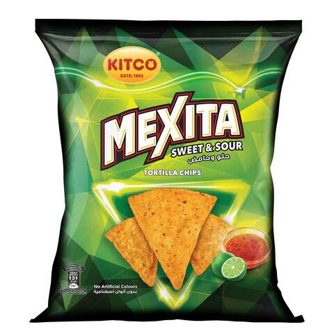Kitco Mexita Sweet And Sour Tortilla Chips 180g Pack of 12 price in UAE ...