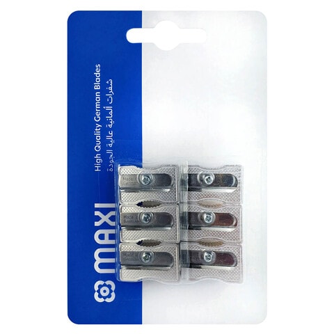 Maxi Metal Sharpener Silver Pack of 6 price in UAE | Carrefour UAE ...