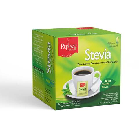 Replaze Naturale Stevia Zero Calorie Sweetener Pack of 50 price in UAE ...