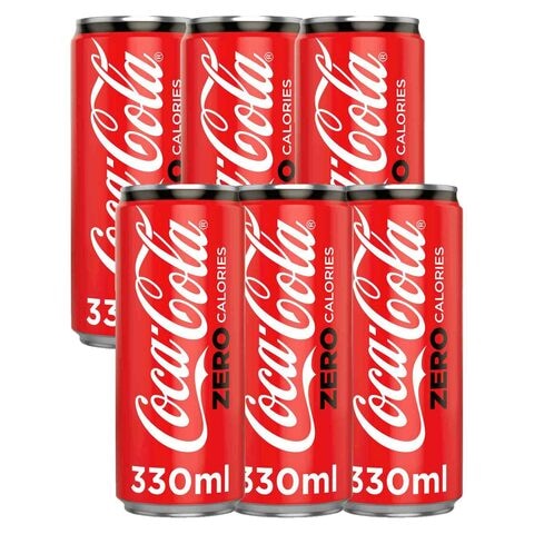 Coca-Cola Zero Calories Soft Drink 330ml x6 price in UAE | Carrefour ...