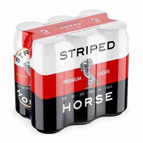 STRIPED HORSE PREM LAGER CAN 500ML