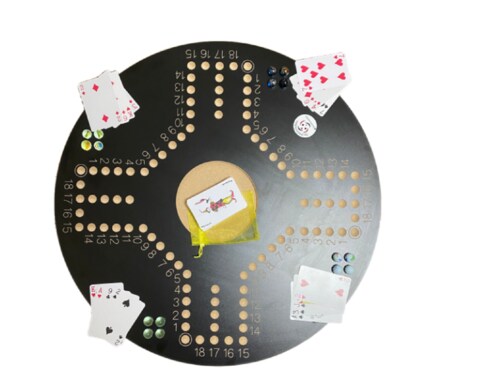 Jackaroo for 4 players Black Circle shape board جاكارو للتخطيط ...