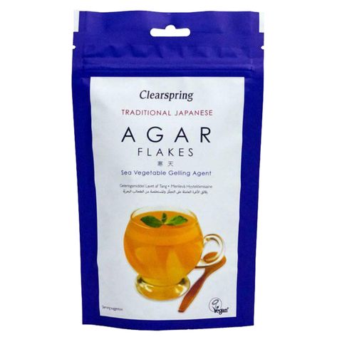 Clearspring Traditional Japanese Agar Flakes With Sea Vegetable Gelling ...