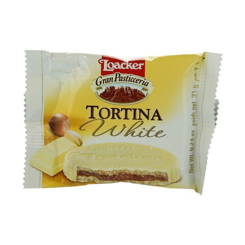 Loacker Tortina White Chocolate Cookies 21g price in Saudi Arabia ...