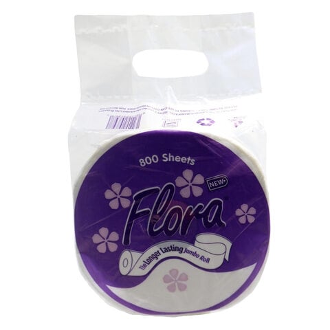 Buy Flora Jumbo Bathroom Tissue 100m Online - Carrefour Kenya