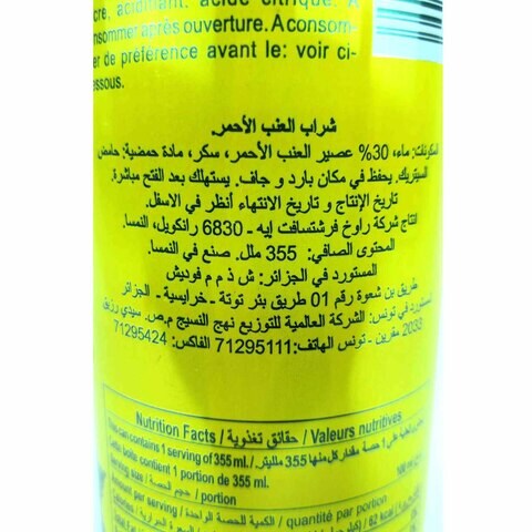 Rauch Red Grapes Juice - 355ml Online | Carrefour Egypt