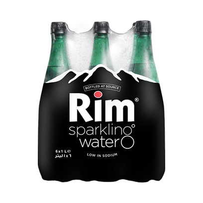 Buy Rim Sparkling Water 1L x Pack of 6 Online - Shop Beverages on Carrefour Lebanon