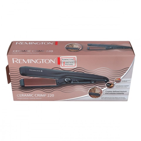 Buy Remington Ceramic Crimp 220 Hair Straightener S3580 Black Online ...