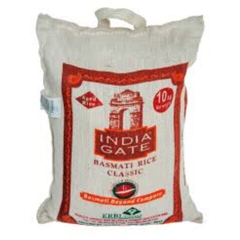 India Gate Classic Basmati Rice 10kg price in Kuwait | Carrefour Kuwait ...