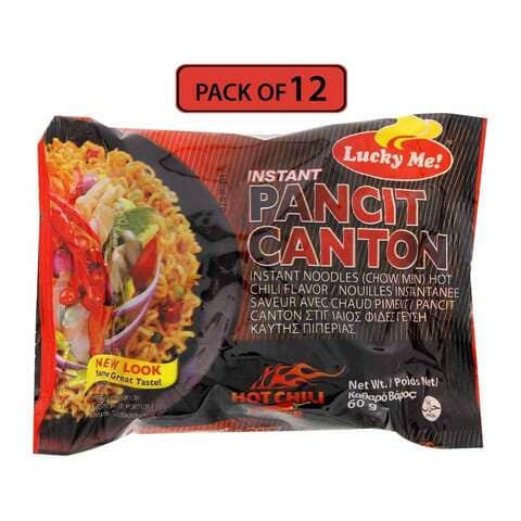 Lucky Me Hot Chilli Instant Pancit Canton 60g Pack of 12 price in UAE ...