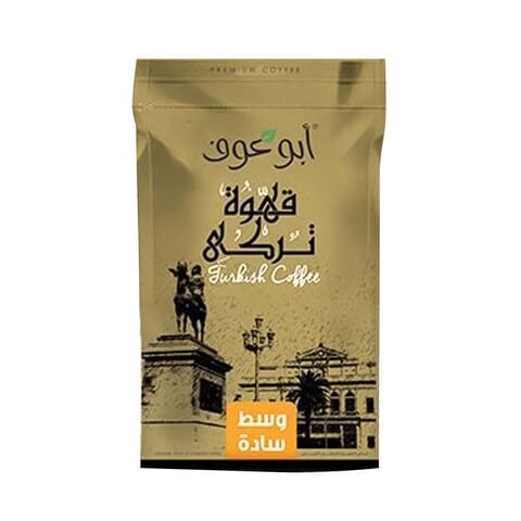 Abu Auf Turkish Medium Plain Coffee - 200 gram Online | Carrefour Egypt