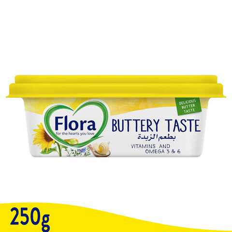 Flora Buttery Taste Vegetable Oil Spread 250g price in UAE | Carrefour ...