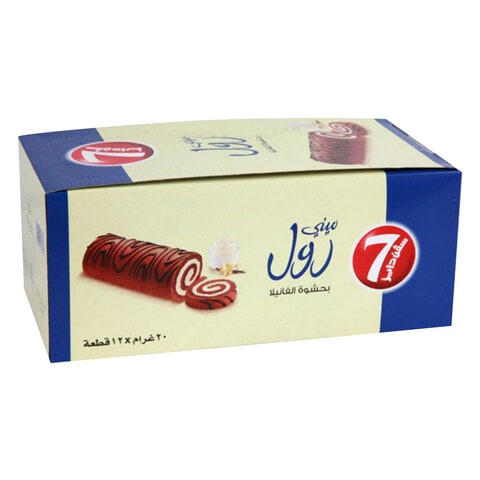 7 Days Vanilla Mini Cake Roll 20g x Pack of 12 price in Kuwait ...