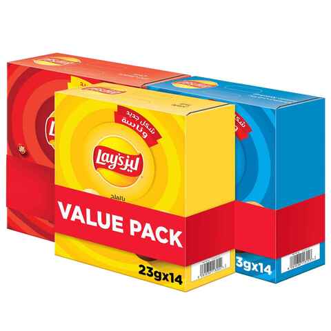 Lays Salt Tomato Ketchup Chili 23gx14 Value Bundle price in UAE ...