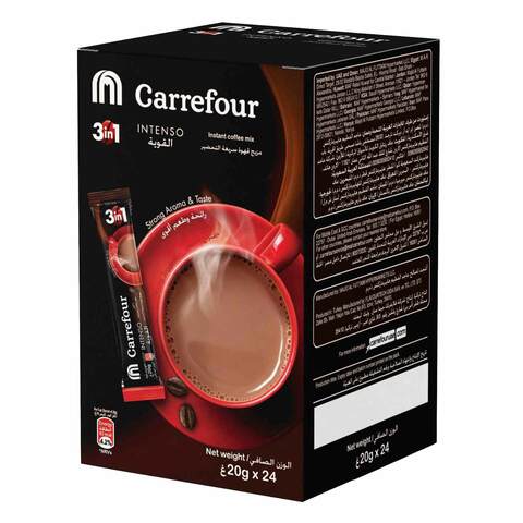 Carrefour 3 in 1 Intense Coffee 20g x Pack of 24 price in UAE ...