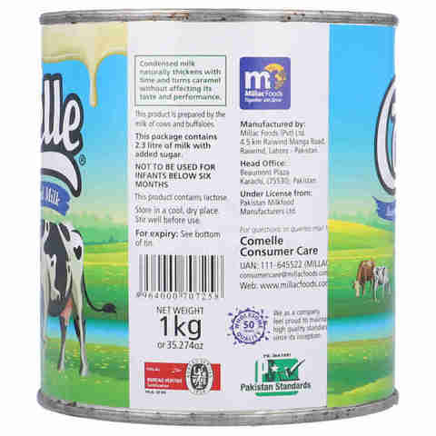Buy Comelle Sweetened Condensed Milk 1 kg Online | Carrefour Pakistan